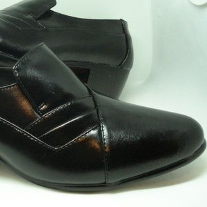 D'Italo | Shoes | Ditalo Mens Black Leather Comfort Cuban Heel | Poshmark